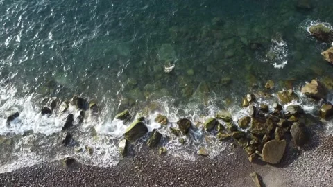 Aerial top view 4k footage by drone of o... | Stock Video | Pond5