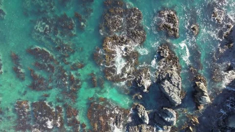 Aerial top view 4k footage by drone of o... | Stock Video | Pond5