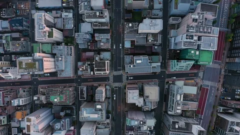 Aerial top view 4k video by drone of bui... | Stock Video | Pond5