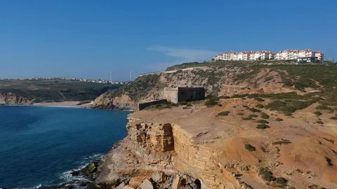 Aerial top view of an amazing cliff in t... | Stock Video | Pond5