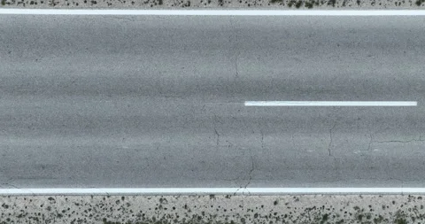 Aerial Top View of an asphalt road with ... | Stock Video | Pond5