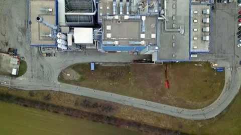 Aerial Top View Of Building Rooftop Of A... | Stock Video | Pond5