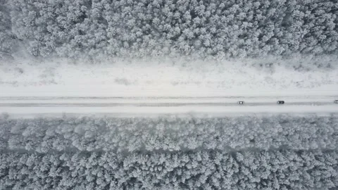 Aerial top view from drone, birds eye vi... | Stock Video | Pond5