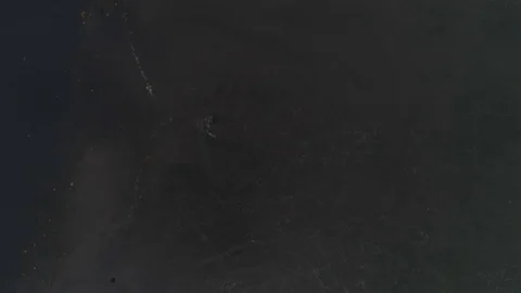 aerial top view flying video on the beac... | Stock Video | Pond5