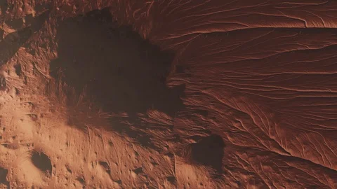 Aerial Top View of Mars Rover Driving ac... | Stock Video | Pond5