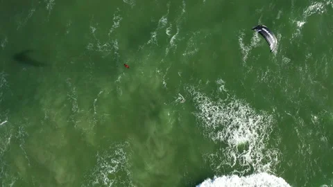 AERIAL: Top View Rotating Shot of Young ... | Stock Video | Pond5