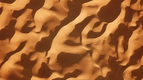 Aerial top view on sand dunes in Sahara ... | Stock Video | Pond5
