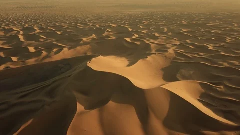 Aerial top view on sand dunes in Sahara ... | Stock Video | Pond5