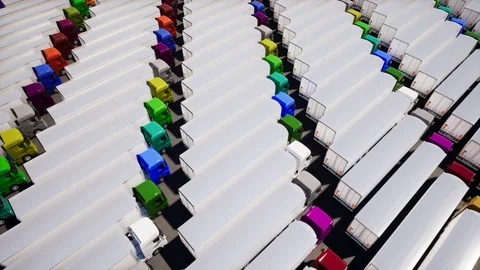 Aerial Top View of Semi Truck with Cargo... | Stock Video | Pond5