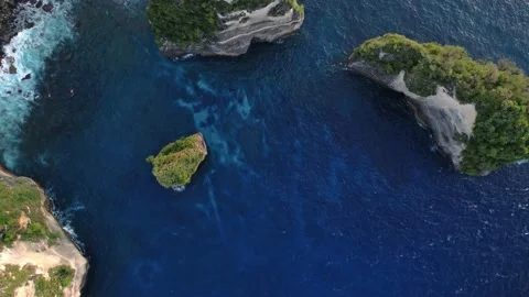 Aerial top view shot of beach, Indian oc... | Stock Video | Pond5