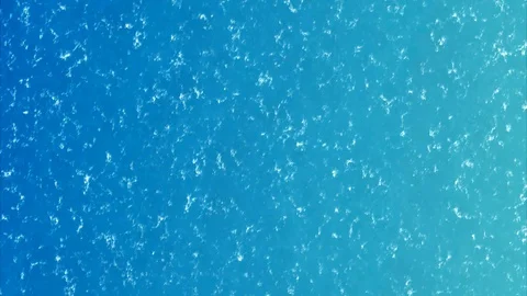 aerial top view from sky of sea ocean wa... | Stock Video | Pond5