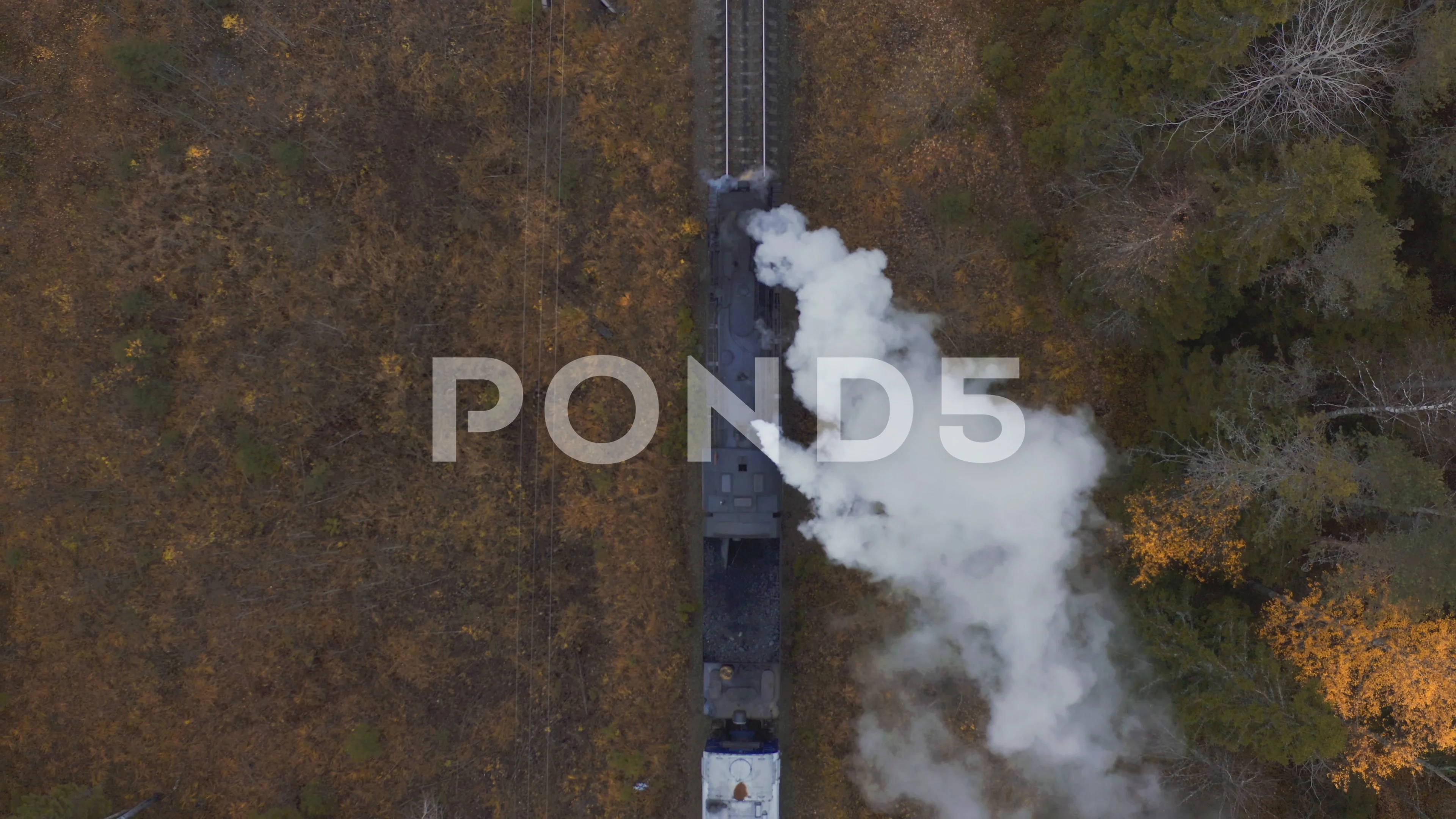 Steam Train Top View