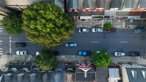 Aerial tracking of car driving through r... | Stock Video | Pond5
