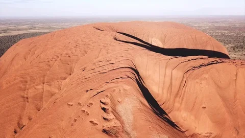 AERIAL: Uluru (Ayers Rock) Fly Out, Cent... | Stock Video | Pond5