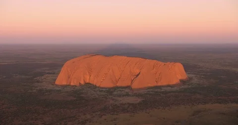 Aerial Uluru Ayers Rock Kata Tjuta Natio... | Stock Video | Pond5