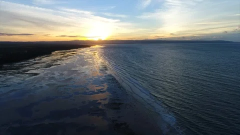 Aerial Video of a beautiful Sunset in Wa... | Stock Video | Pond5
