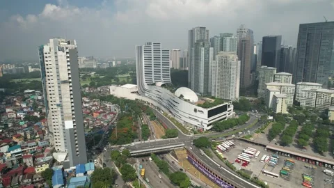 Aerial Video Drone Shot of BGC SM AuraTa... | Stock Video | Pond5