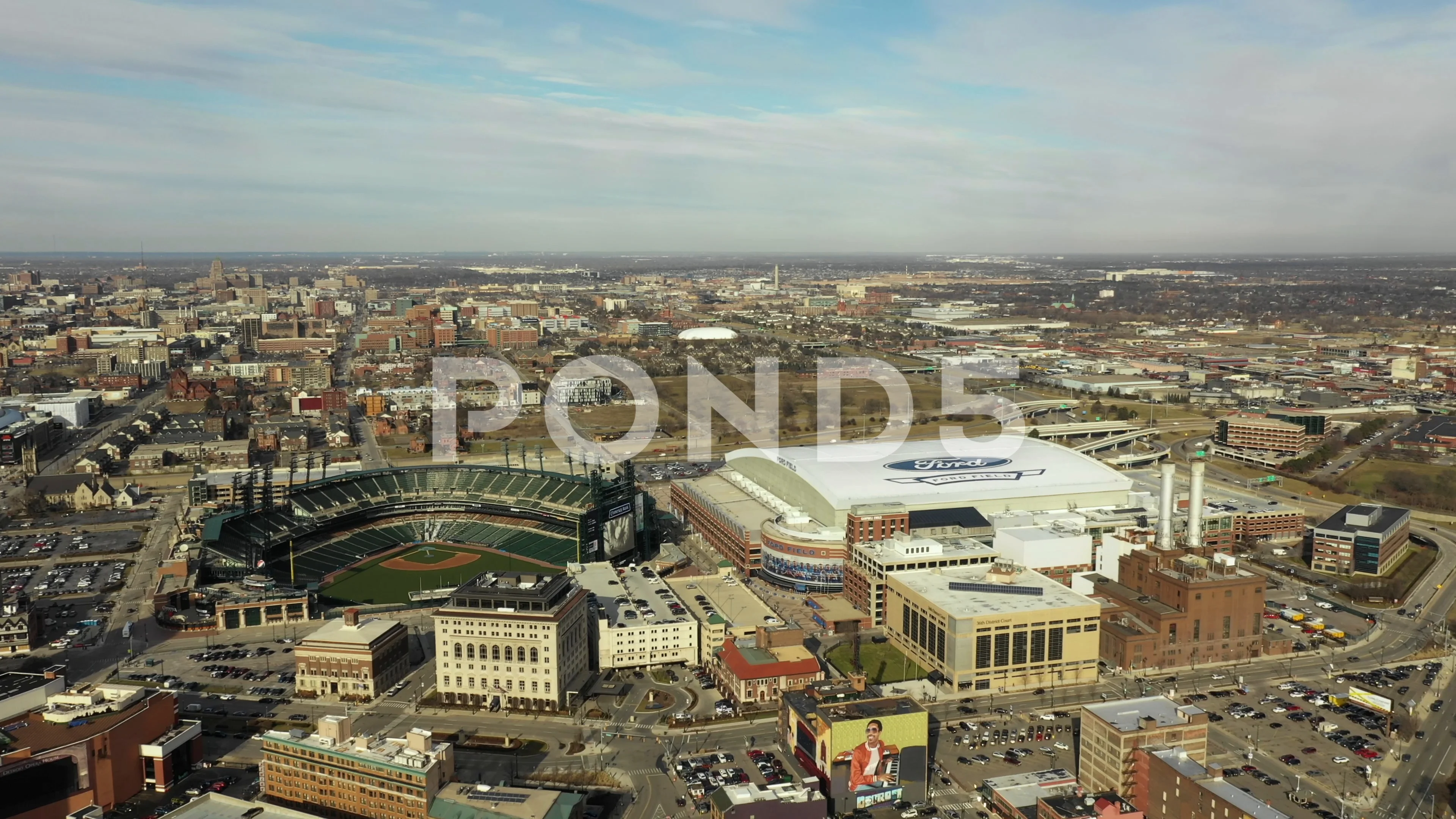 Ford Field And Comerica Park Comerica Park Detroit Tigers