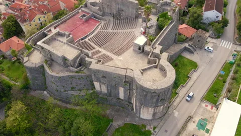 Aerial video of the Kanli Kula Fortress ... | Stock Video | Pond5