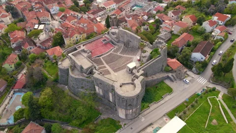Aerial video of the Kanli Kula Fortress ... | Stock Video | Pond5