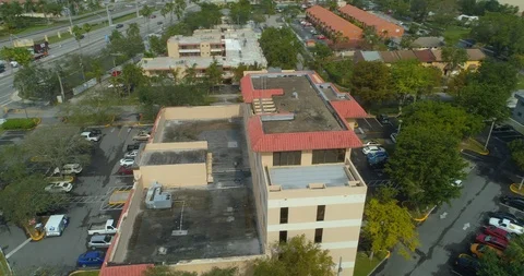 Aerial video Miami Senator Building 4k | Stock Video | Pond5