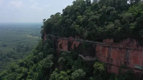 Aerial video of Naka cave located in Bue... | Stock Video | Pond5