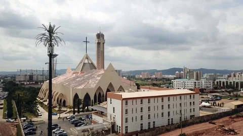 Aerial view of Abuja City center Nigeria | Stock Video | Pond5