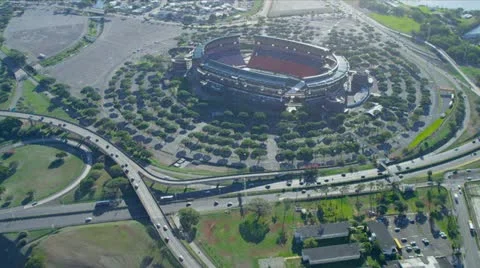 Aerial view Aloha Stadium, Honolulu, Haw... | Stock Video | Pond5