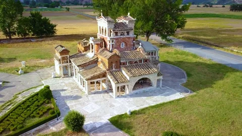 Aerial view of Ancient Mantineia ruins i... | Stock Video | Pond5