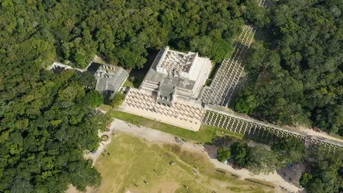 Aerial view of ancient Mayan city of Chi... | Stock Video | Pond5