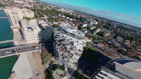 Aerial View and High-Speed Dive on 'L'Ar... | Stock Video | Pond5