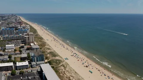 Aerial View Atlantic Ocean Beach West Co... | Stock Video | Pond5