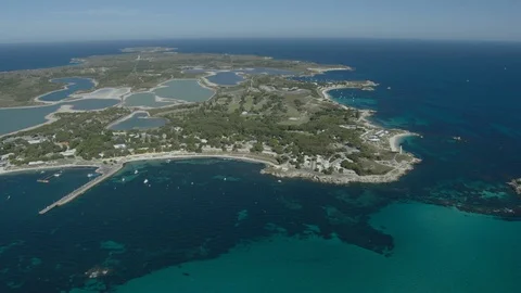 Aerial view Bathurst Point Rottnest Isla... | Stock Video | Pond5
