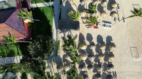 Aerial view of a beautiful summer holida... | Stock Video | Pond5
