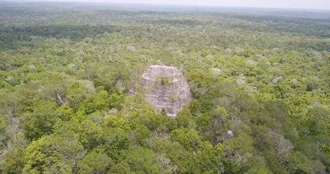 Aerial view from the bigest mayan pyrami... | Stock Video | Pond5