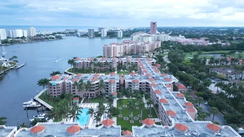 Aerial View of Boca Raton Resort and Mod... | Stock Video | Pond5