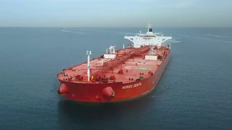 Ship Tanker Front View Stock Footage ~ Royalty Free Stock Videos | Pond5