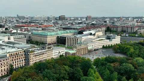 Aerial View of Brandenburg Gate (Branden... | Stock Video | Pond5