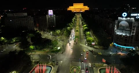 Aerial View of Bucharest downtown | Stock Video | Pond5