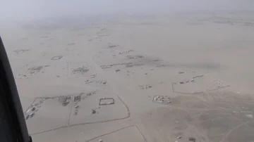 Aerial view of Camp Arifjan, Kuwait | Stock Video | Pond5