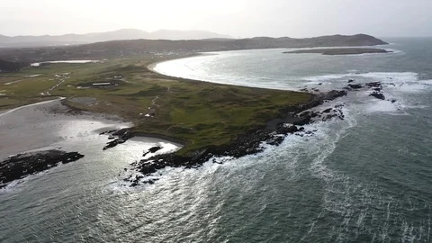Aerial view Carrickfad with Cashelgolan ... | Stock Video | Pond5