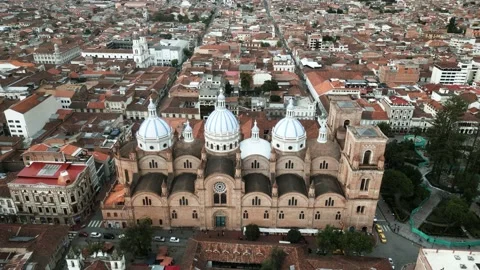 Aerial view of Cathedral of the Immacula... | Stock Video | Pond5