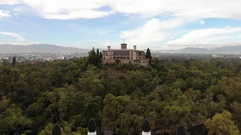 Aerial view of Chapultepec Castle in Mex... | Stock Video | Pond5