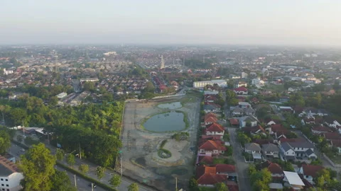 Aerial view of Chiang Mai Downtown Skyli... | Stock Video | Pond5