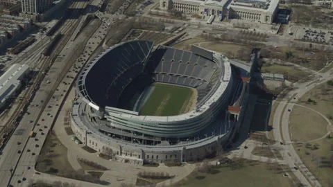 Aerial View of Chicago's Soldier Field F... | Stock Video | Pond5