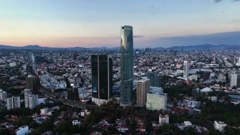 Aerial view circling around the Torre M ... | Stock Video | Pond5
