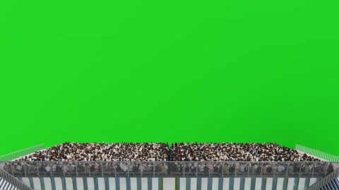 Aerial View Crowd Sitting on Stadium Gra... | Stock Video | Pond5