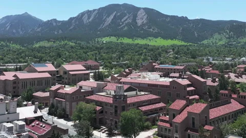Aerial View of CU Boulder Campus, Univer... | Stock Video | Pond5