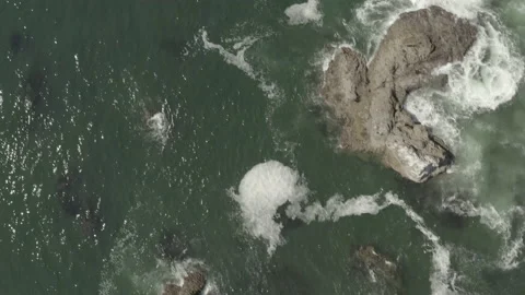 Aerial View of Deep Green Ocean Water wi... | Stock Video | Pond5