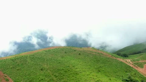 Aerial view of Devaramane hill station i... | Stock Video | Pond5